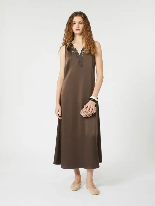 Max Mara Long Satin Dress