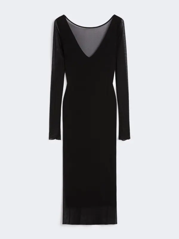 Max Mara Midi Dress In Mesh Jersey