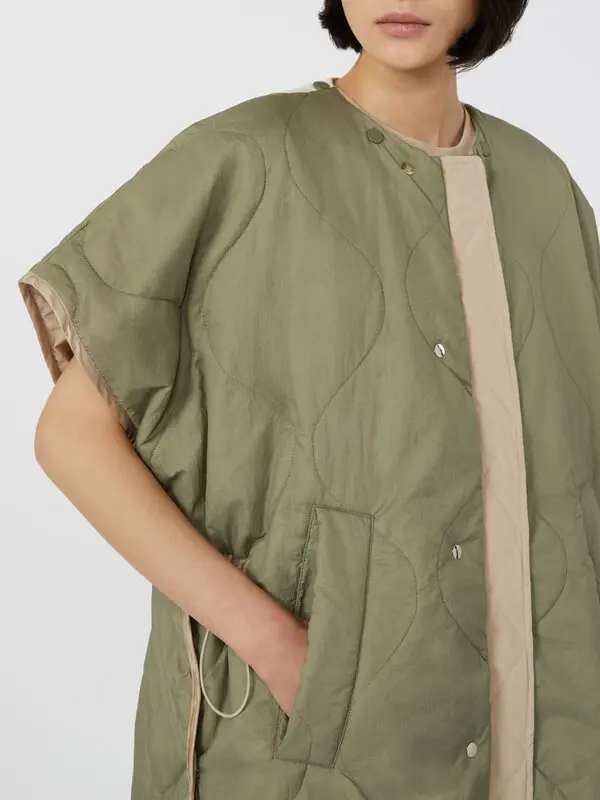 Max Mara Reversible Water-repellent Canvas Cape
