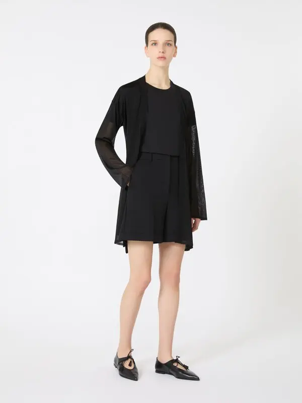 Max Mara Cotton Jersey High-waisted Shorts