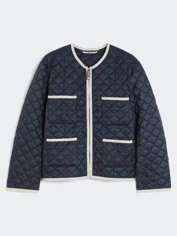 Max Mara Quilted Padded Jacket - Midnightblue
