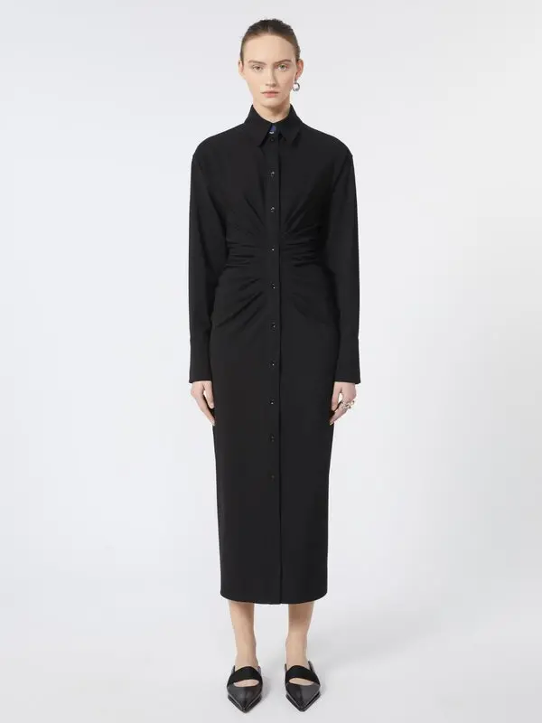 Max Mara Fitted Shirt Dress With Ruching