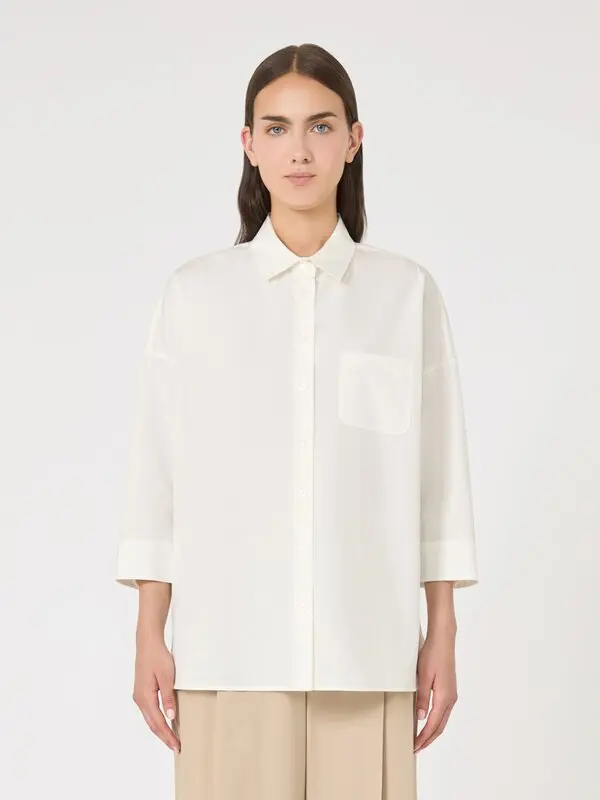 Max Mara Flared Poplin Shirt