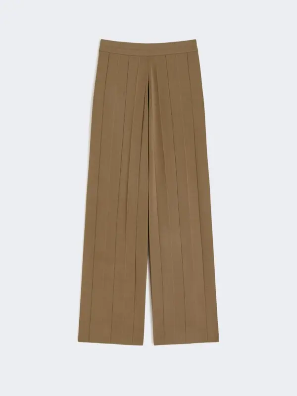 Max Mara Viscose Crêpe Wide Leg Trousers