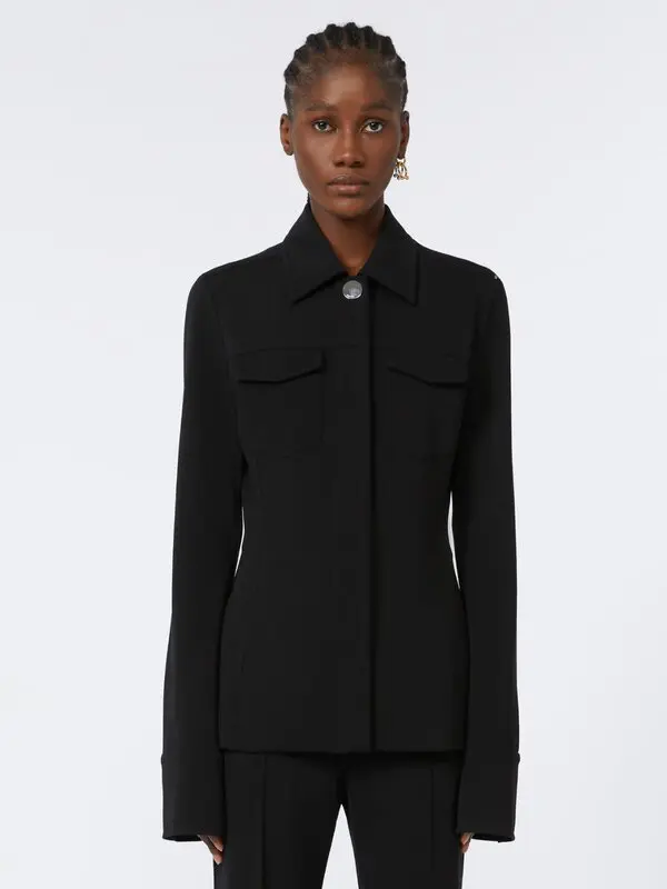 Max Mara Crepe Shirt Jacket