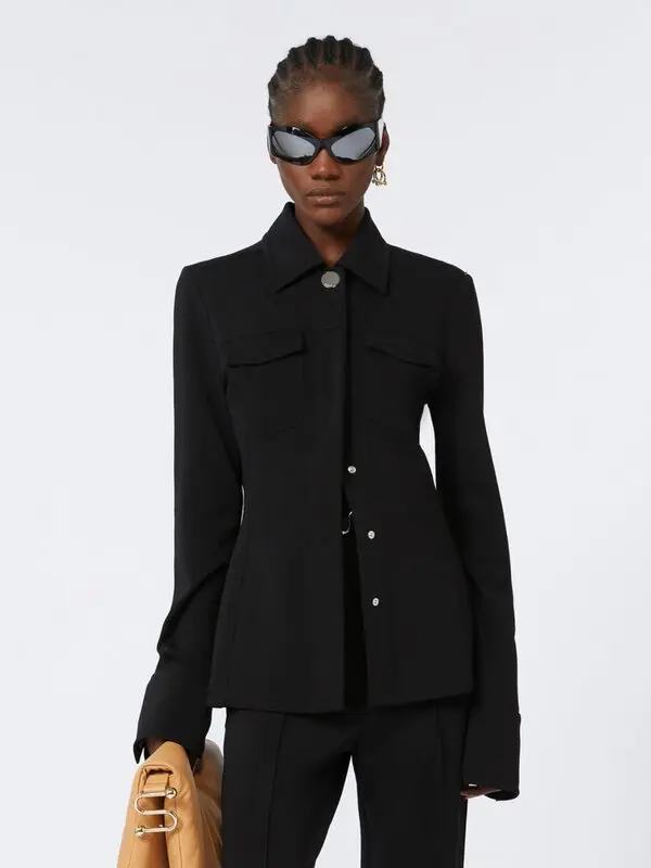 Max Mara Crepe Shirt Jacket