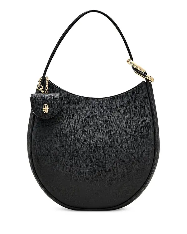 Marc Jacobs Large Leather Hobo Bag - Black