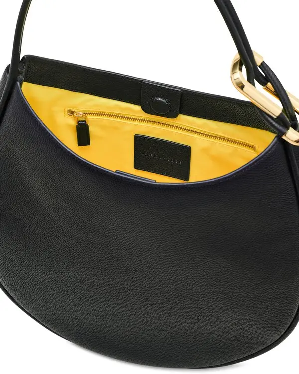 Marc Jacobs Large Leather Hobo Bag - Black