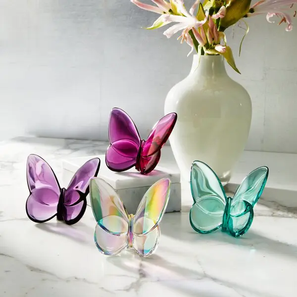 THE MARTHA, BY BACCARAT 2.5 Lucky Crystal Butterfly - Turquoise