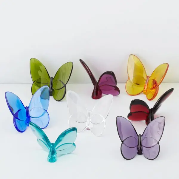 THE MARTHA, BY BACCARAT 2.5 Lucky Crystal Butterfly - Amber