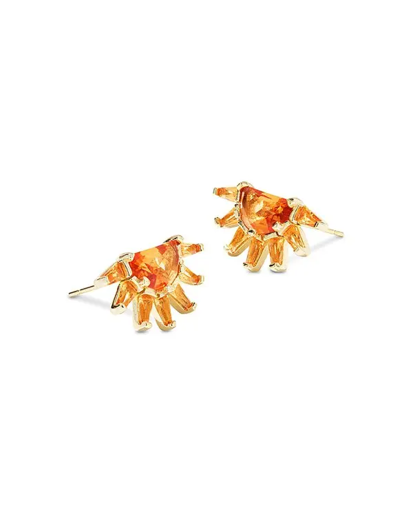 Kendra Scott Samantha Sun Stud Earrings - Orange/gold