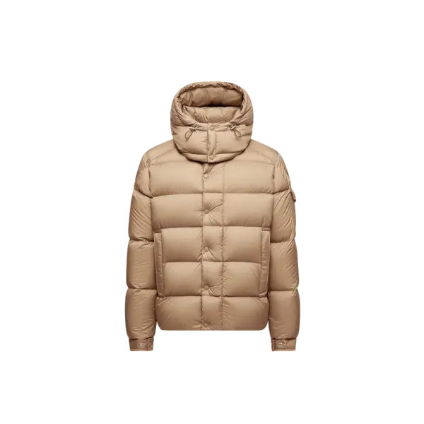 Moncler Maya 70 Hooded Down Jacket - Beige