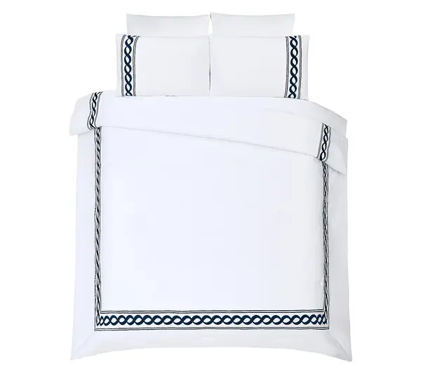 Dee Ocleppo Cable Border 3-piece King Comforter Set