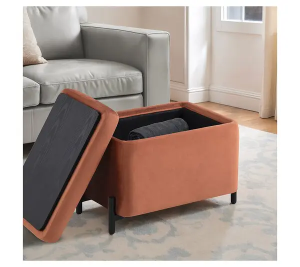 STUDIO LIVING Kelsey Small Storage Ottoman