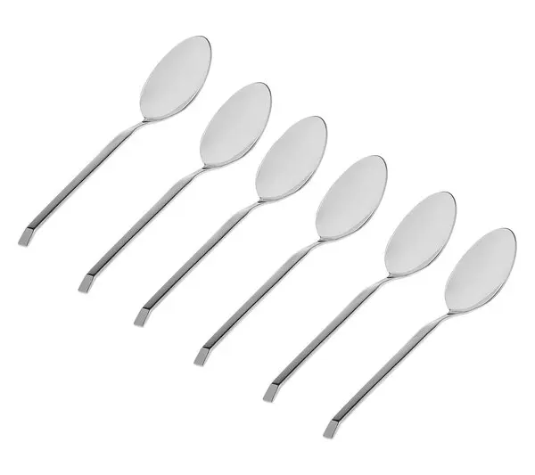 GODINGER Set Of 6 Ramp Mirrored 18/0 Ss Tablespoons - One-color