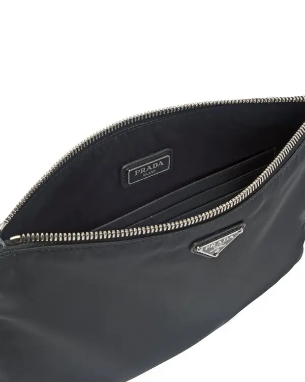 Prada Re-nylon And Saffiano Leather Pouch