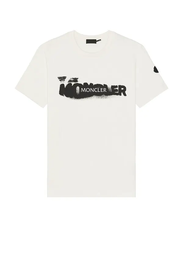 Moncler Short Sleeve Tee In White