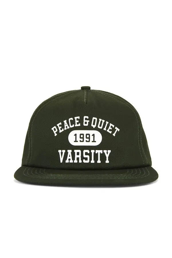 MUSEUM OF PEACE & QUIET Varsity 5 Panel Cap - Forest