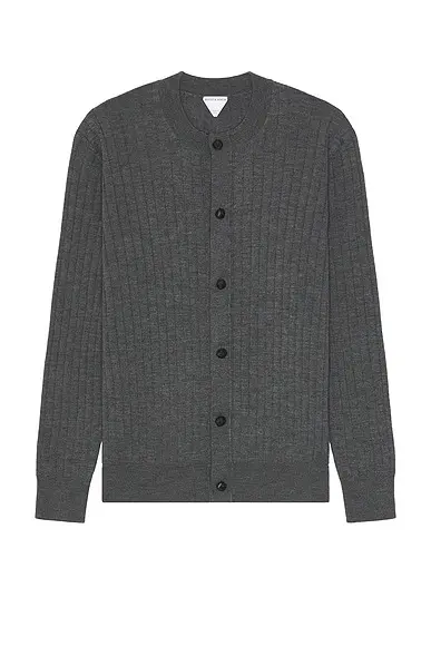Bottega Veneta Wool Rib Cardigan