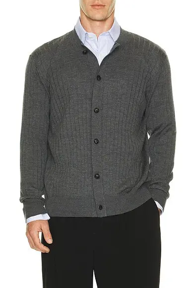 Bottega Veneta Wool Rib Cardigan