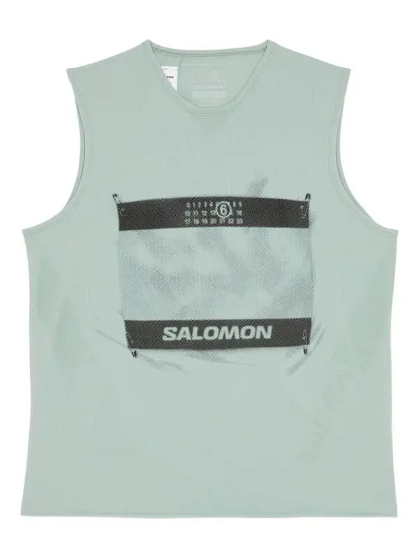 MM6 MAISON MARGIELA X SALOMON Logo Tank Top - Green