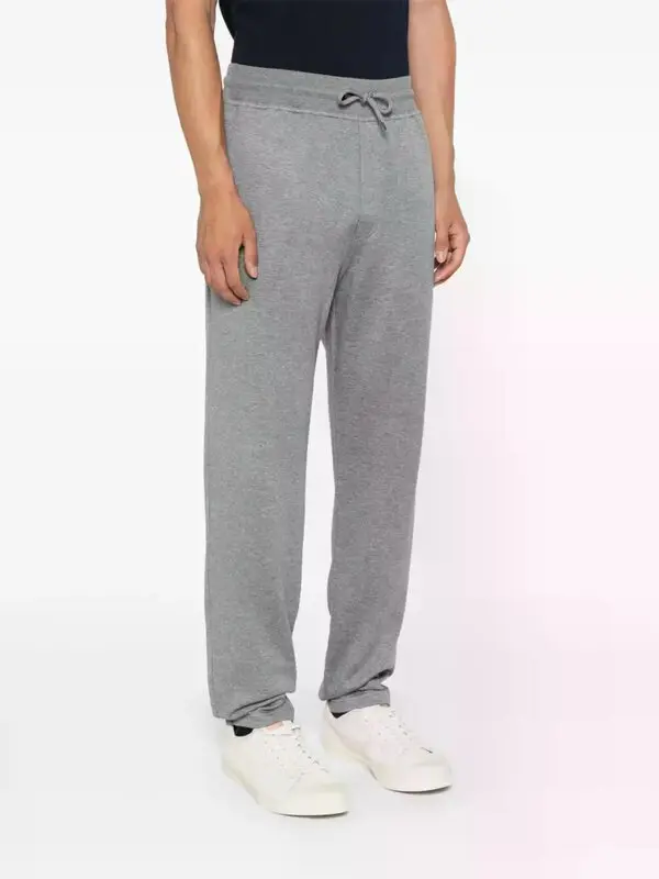 Brunello Cucinelli Mélange-effect Track Pants - Grey