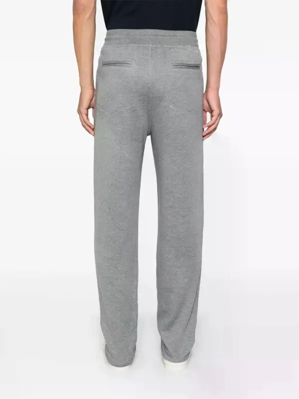 Brunello Cucinelli Mélange-effect Track Pants - Grey