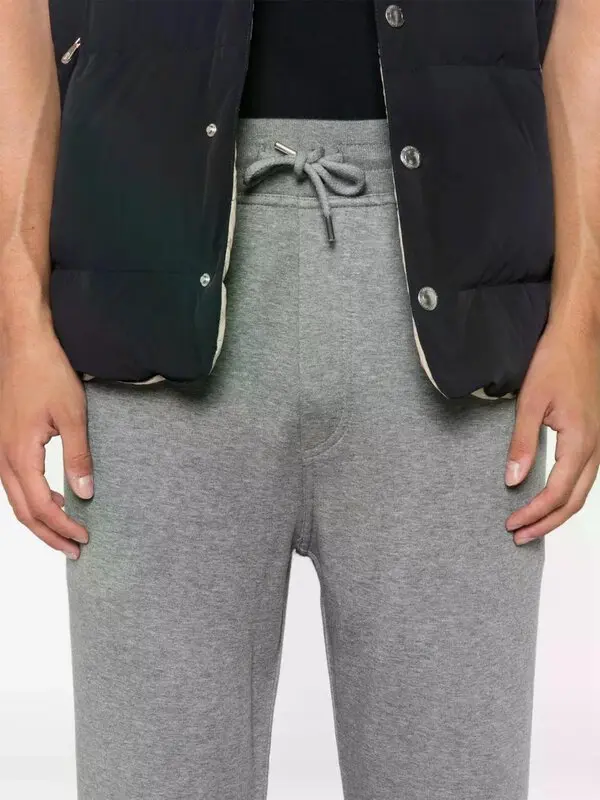 Brunello Cucinelli Mélange-effect Track Pants - Grey