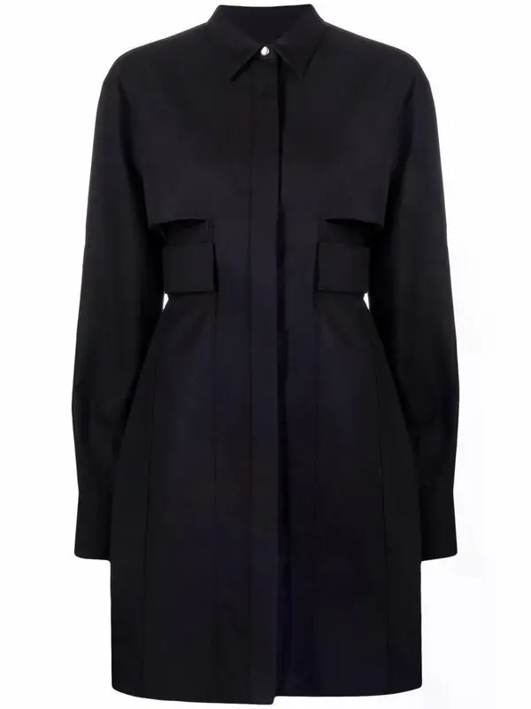 Givenchy Graphic Cut-out A-line Shirt Dress