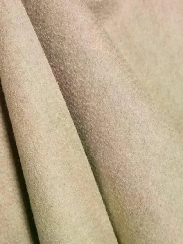 Max Mara Embroidered-logo Cashmere Scarf - Neutrals