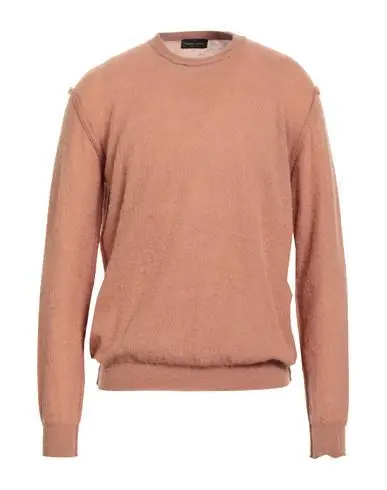 ROBERTO COLLINA Knitted Sweater In Mohair, Wool, And Nylon Blend - Camel
