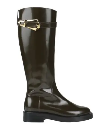 Alberta Ferretti Leather Riding Boots - Brown