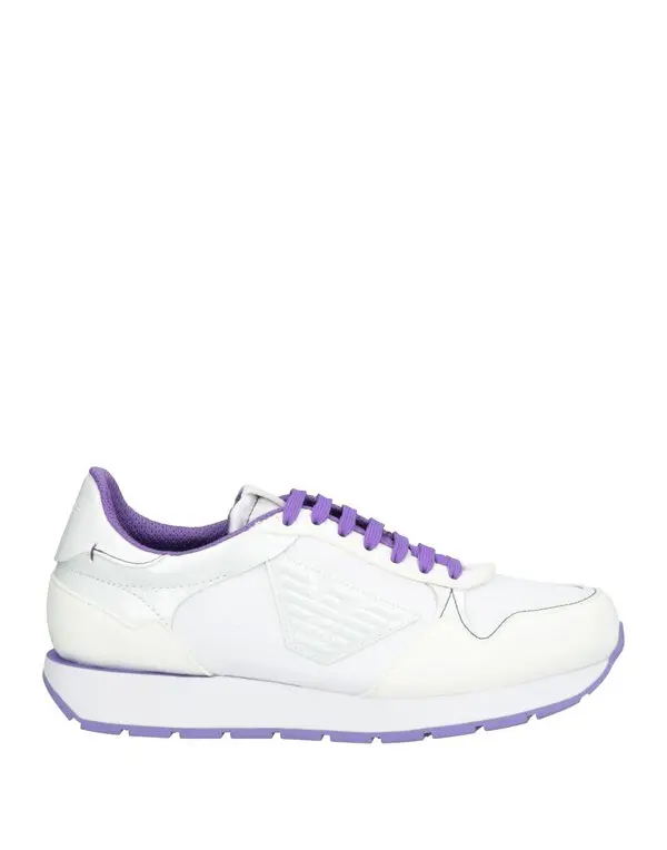 Emporio Armani Textile Fibers Sneakers - White