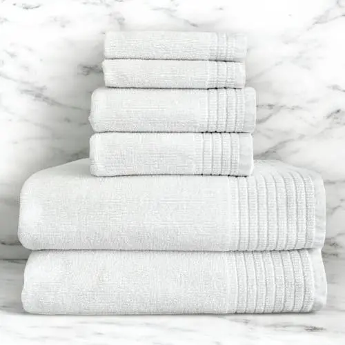 BEDVOYAGE Viscose Odor & Mildew Resistant Spa Towel Collection - Cloud