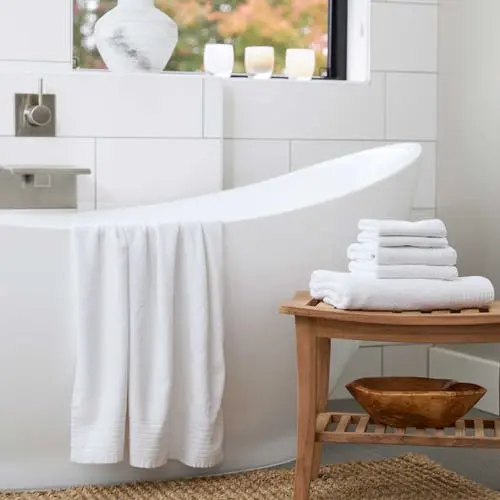 BEDVOYAGE Viscose Odor & Mildew Resistant Spa Towel Collection - Cloud