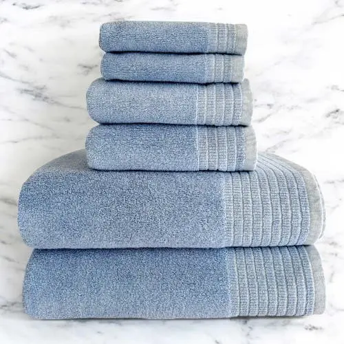 BEDVOYAGE Viscose Odor & Mildew Resistant Spa Towel Collection - Ocean