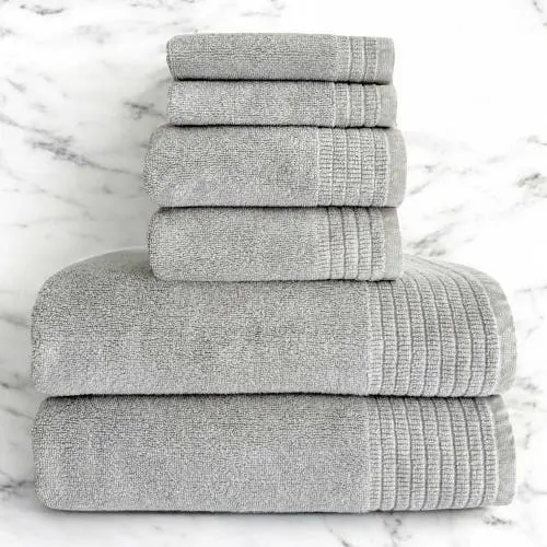 BEDVOYAGE Viscose Odor & Mildew Resistant Spa Towel Collection - Stone