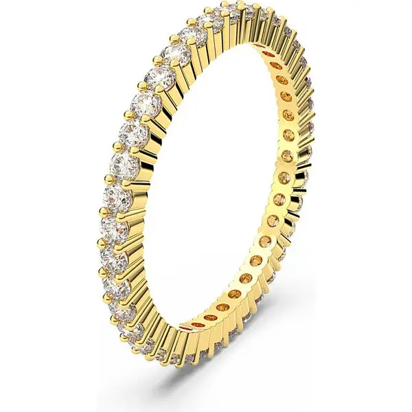 SWAROVSKI Matrix Band Ring - White/ Gold