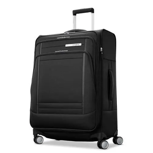 SAMSONITE Uplift Checked-medium 25-inch Expandable Spinner - Black