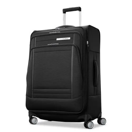 SAMSONITE Uplift Softside Expandable 25" Medium Checked Spinner Luggage - Black