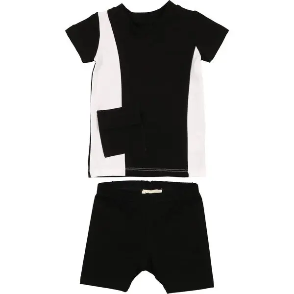 MANIÈRE T-shirt And Shorts Set - Black/ White