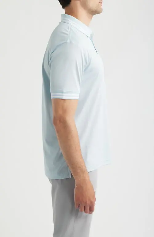 SWANNIES Thatcher Tipped Performance Polo - Sky