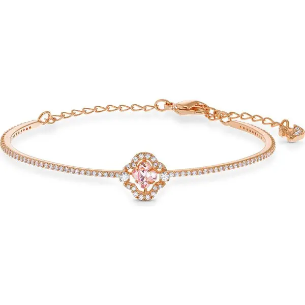 SWAROVSKI Una Dancing Crystal Bangle - Pink