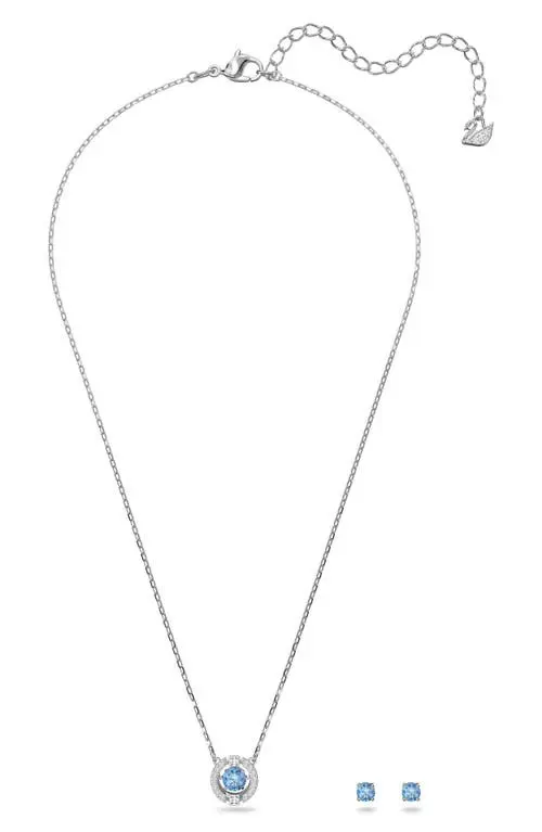 SWAROVSKI Una Stud Earrings And Necklace Set