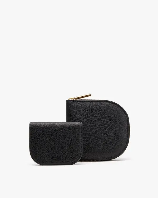 Cuyana Duo Small Zip Wallet - Black