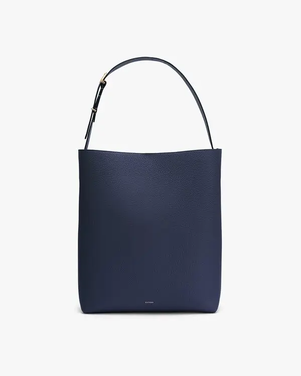 Cuyana Linea Leather Tote - Navy