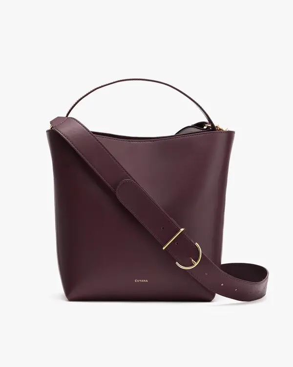 Cuyana Linea Bucket Bag - Plum