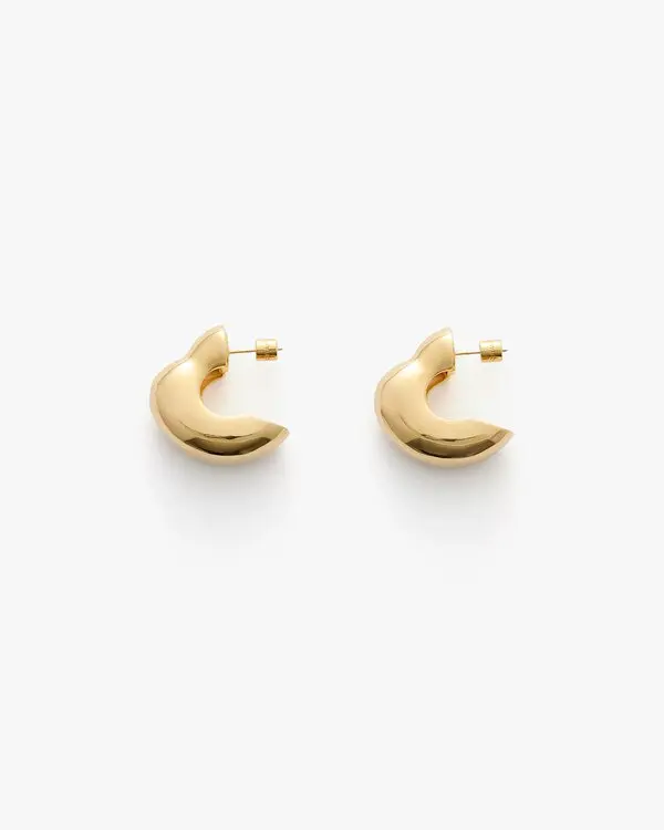 Cuyana Celestia Hoop Earrings - Yellow