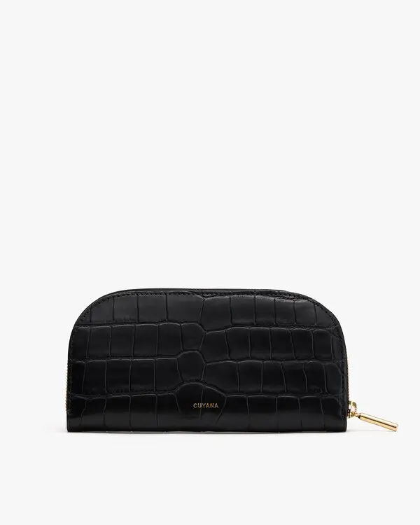 Cuyana Curved Zip Wallet - Black
