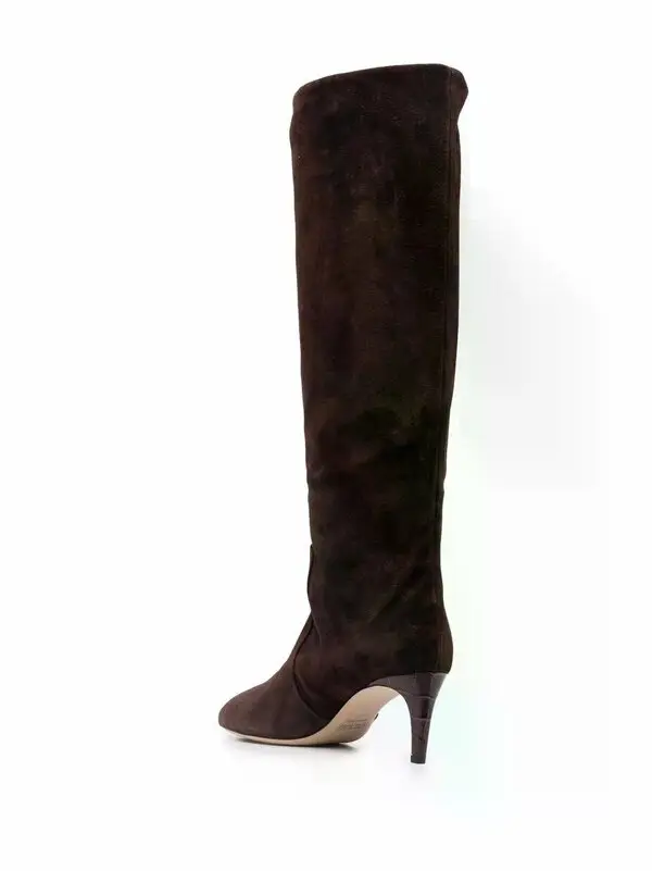 Paris Texas Pointed-toe Knee-high Boots - Brown